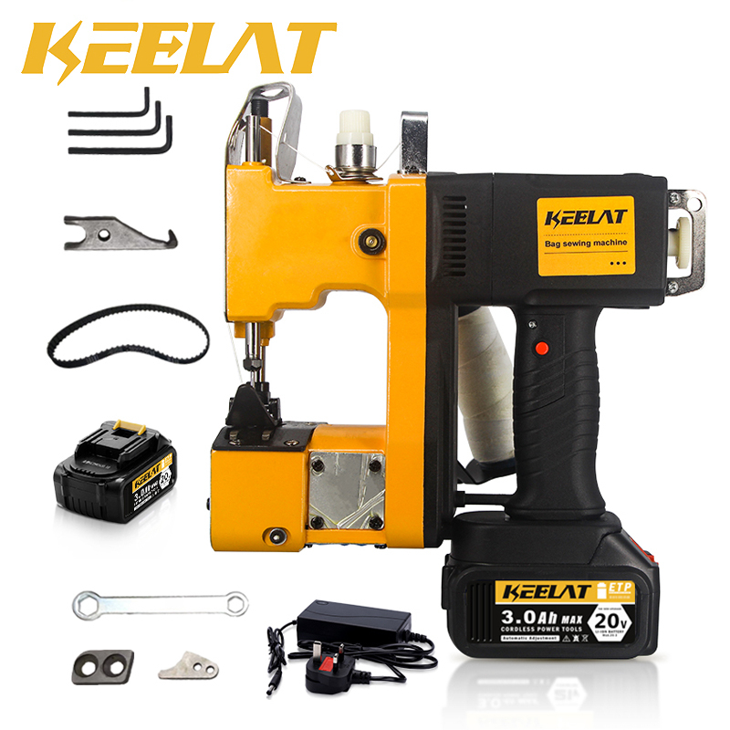 KEELAT KCSM001 Mesin Jahit Cordless Sewing Machine Sewing Machine Sack ...