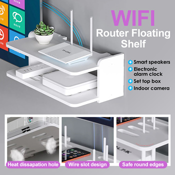 SG STOCK☛30cm Wifi router socket storage box router storage box wifi ...