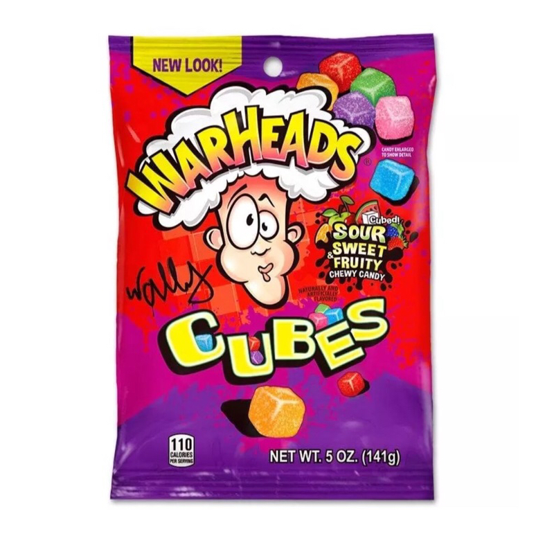 WarHeads Chewy Cubes Fruits Sour Flavor’s Candy 5oz(Ready Stock ...
