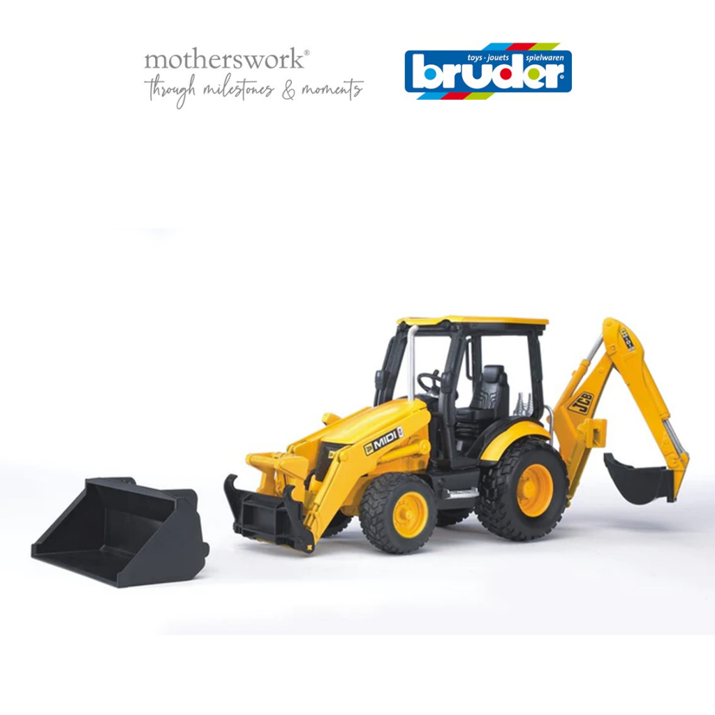 Bruder JCB MIDI CX Backhoe Loader (Age 3 yrs+) | Shopee Singapore