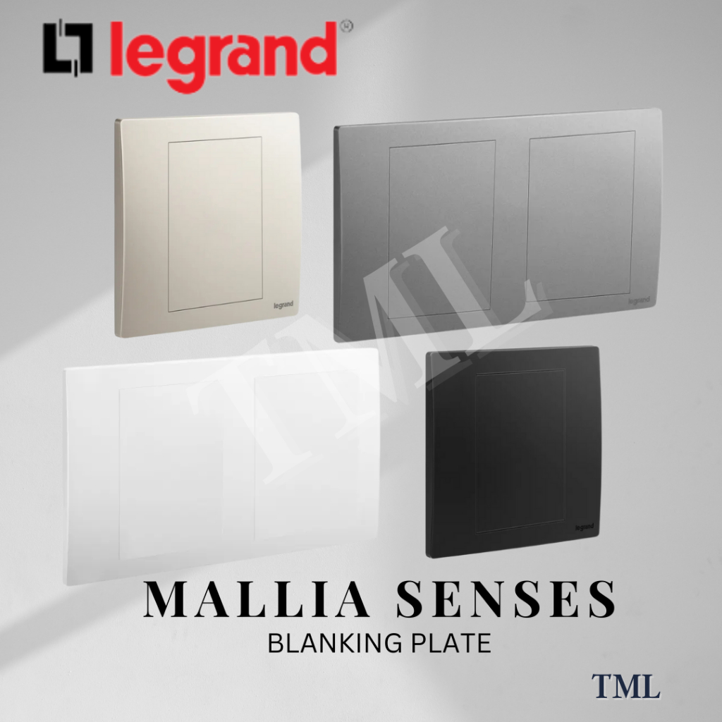 Legrand Mallia Senses 1Gang 2Gang Blank Plate | Shopee Singapore