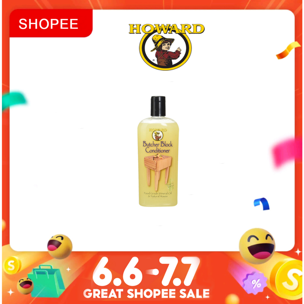 Howard Butcher Block Conditioner 59ML (Food Grade Mineral Oil) | Shopee ...