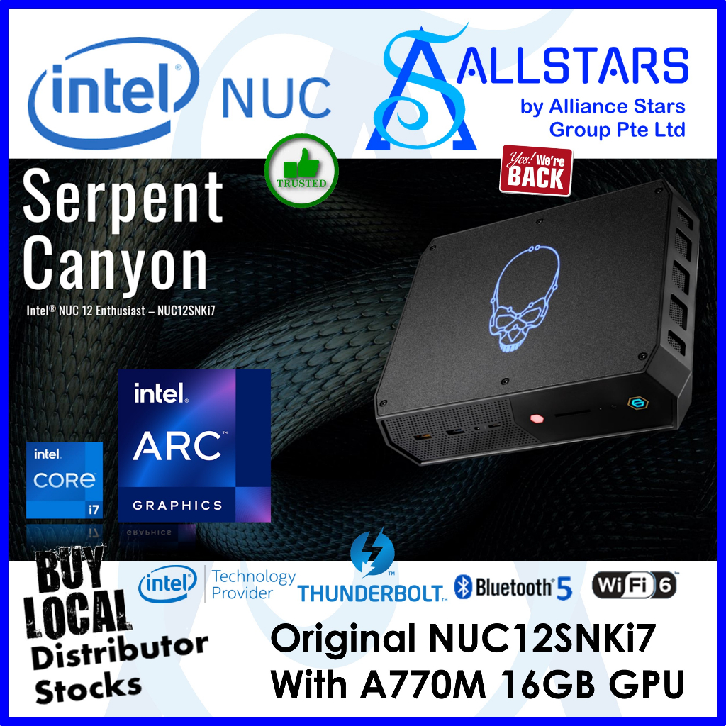 (ALLSTARS : We are Back / NUC PROMO) Intel NUC12SNKi7 NUC 12 Enthusiast ...