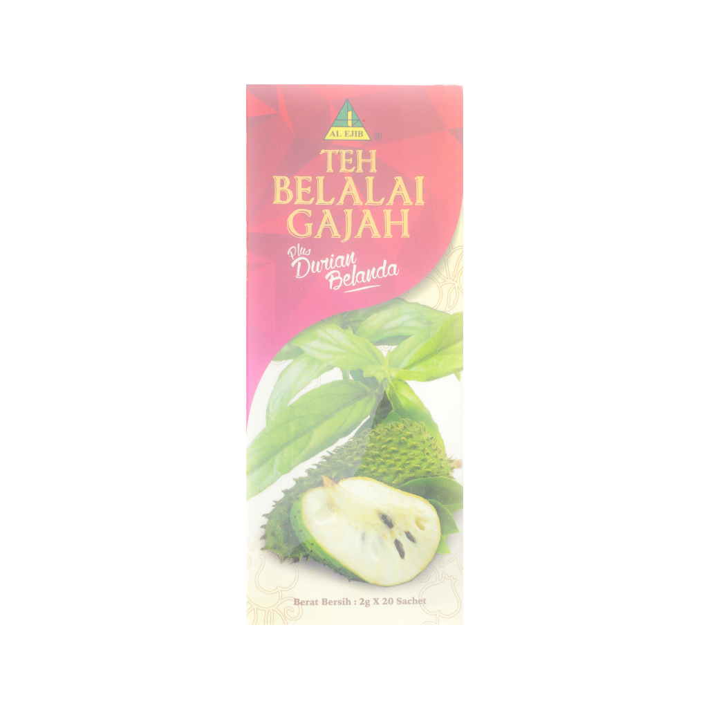 Al Ejib, Teh Belalai Gajah Plus Durian Belanda, 20 sachets x 2 g ...