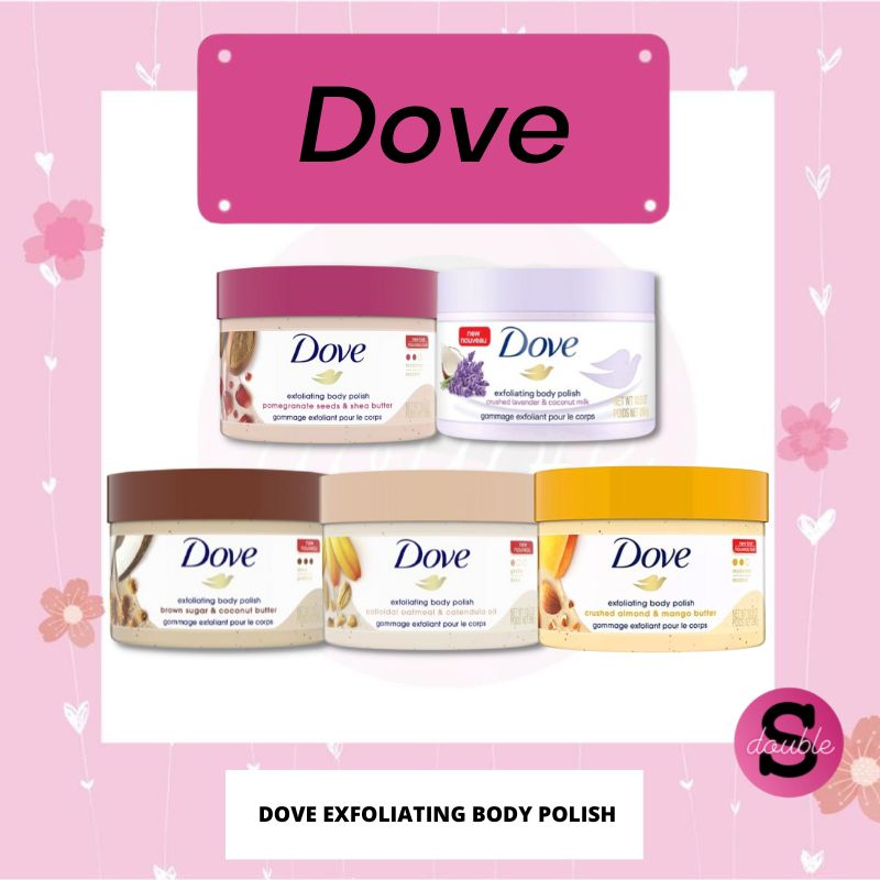 Dove Body Scrub Exfoliating Body Polish, 298g | Shopee Singapore