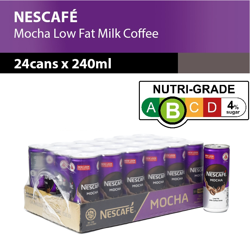 Nescafe Mocha Milk Coffee Can Drink 24 cans x 240ml | Shopee Singapore