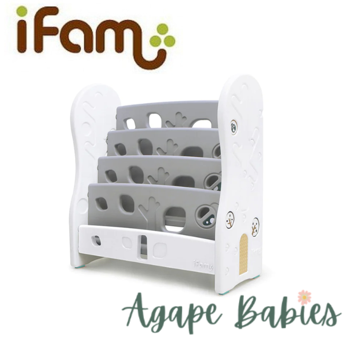 IFAM Design Open Book Shelf (4 level) - New Grey | Shopee Singapore