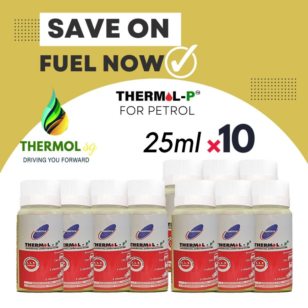 Thermol-P Petrol Catalyst [Pack 25ml x10 Bottles] For Gasoline Petrol ...