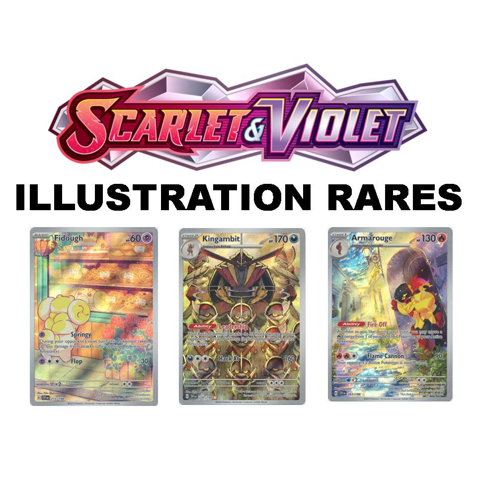 Pokemon TCG Scarlet & Violet Base Set - Illustration Rares | Shopee ...