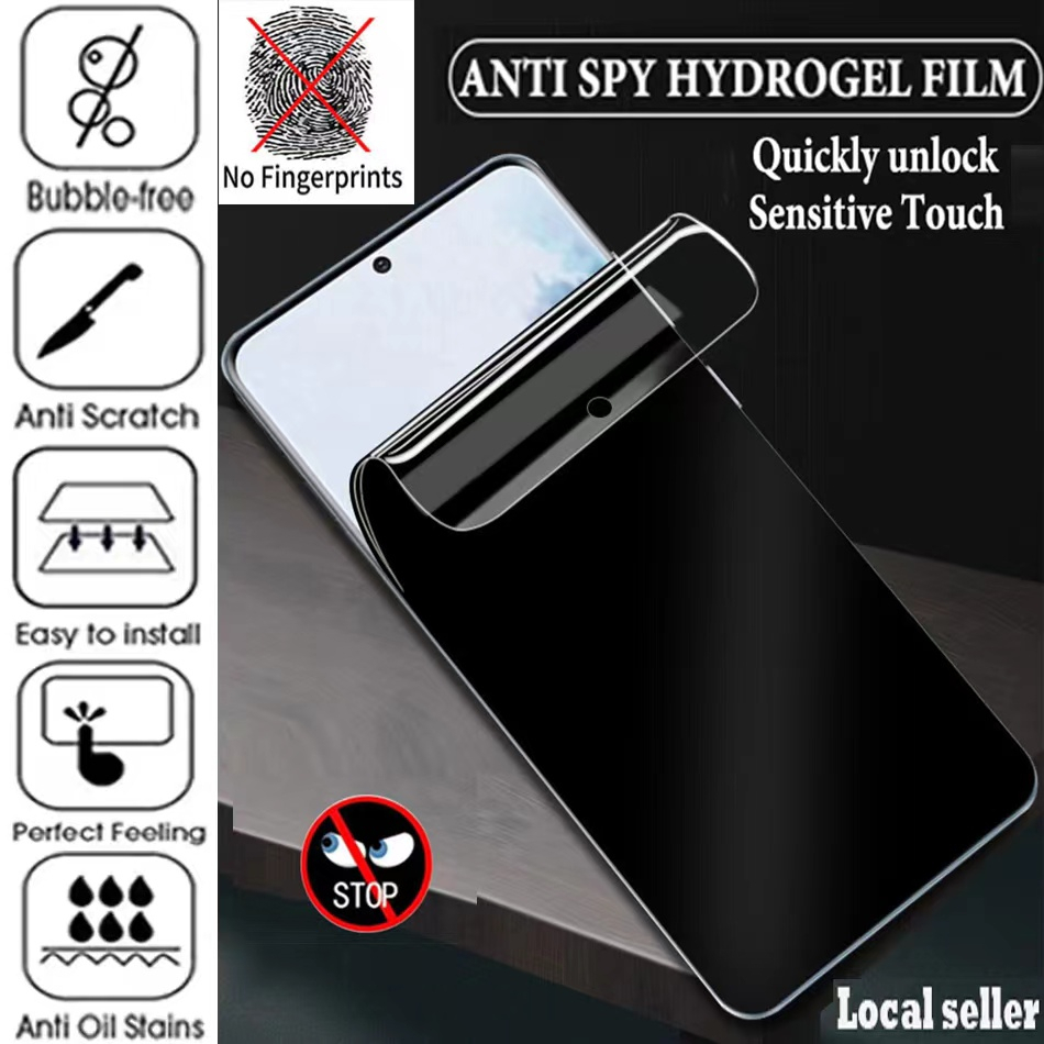 Privacy Anti-fingerprint Matte Soft Hydrogel Screen Film For OPPO Find ...