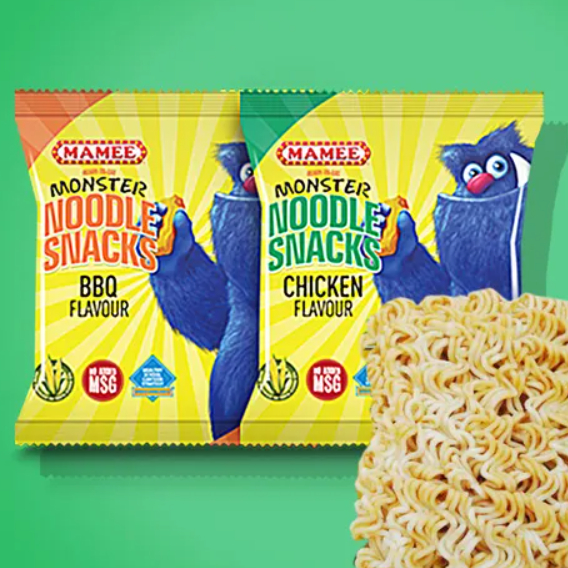 MAMEE Noodle Snack - Family Pack BBQ / Chicken Flavour 12s X 25g ...