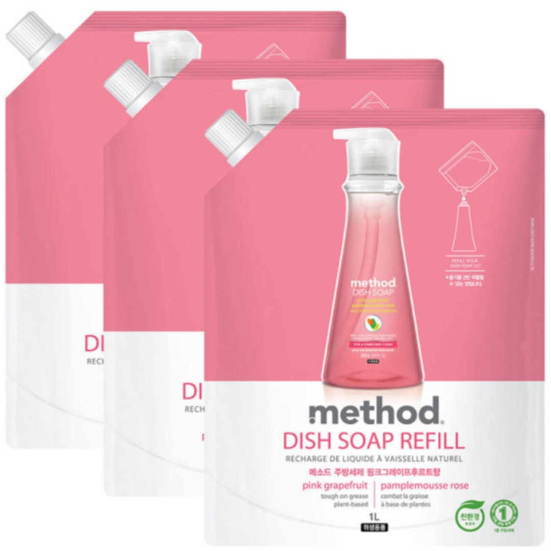 (Ready Stock) Method Natural Plus Concentrated Kitchen Detergent Refill ...