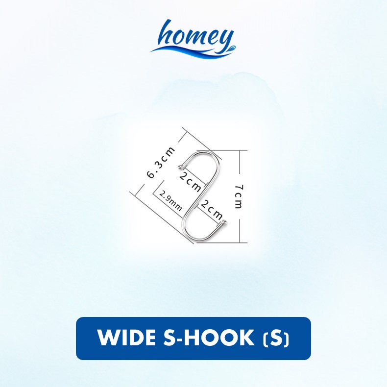 SG Homey Stainless Steel S Hook Multi-Purpose Cross Bar S Hook Curved S ...