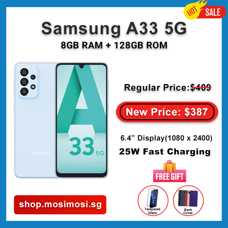 Samsung Galaxy A33 8GB RAM +128GB ROM Storage A little more than you'd ...