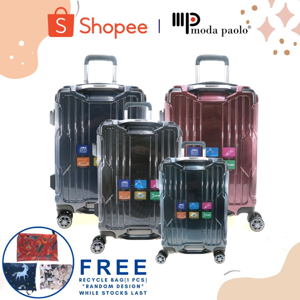 Moda Paolo Hard Case Luggage 20-24-28 Inch in 3 Colours (L1805 ...