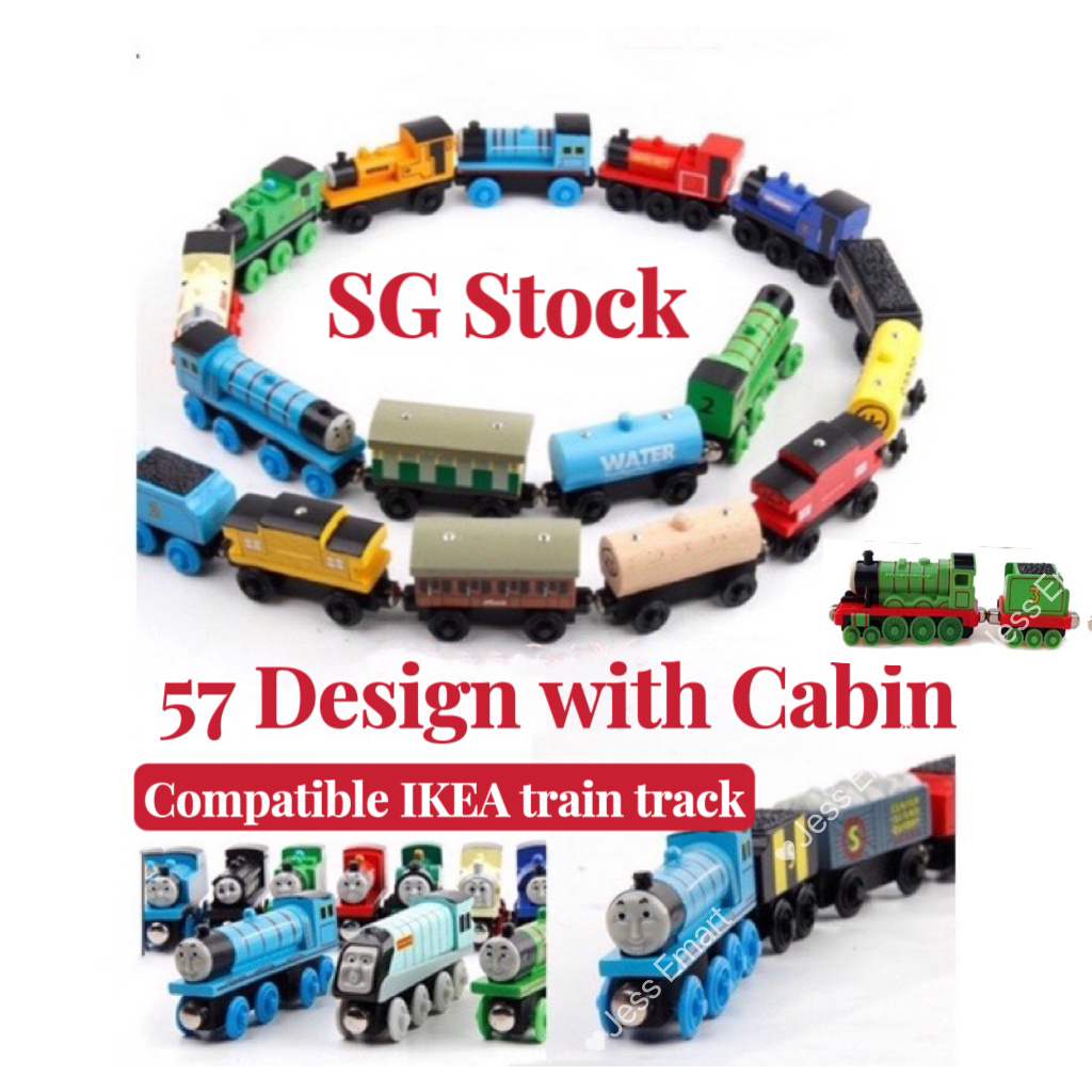 [SG] Wooden Model Train Toys for kids/ Trains Magnetic Wooden Train ...