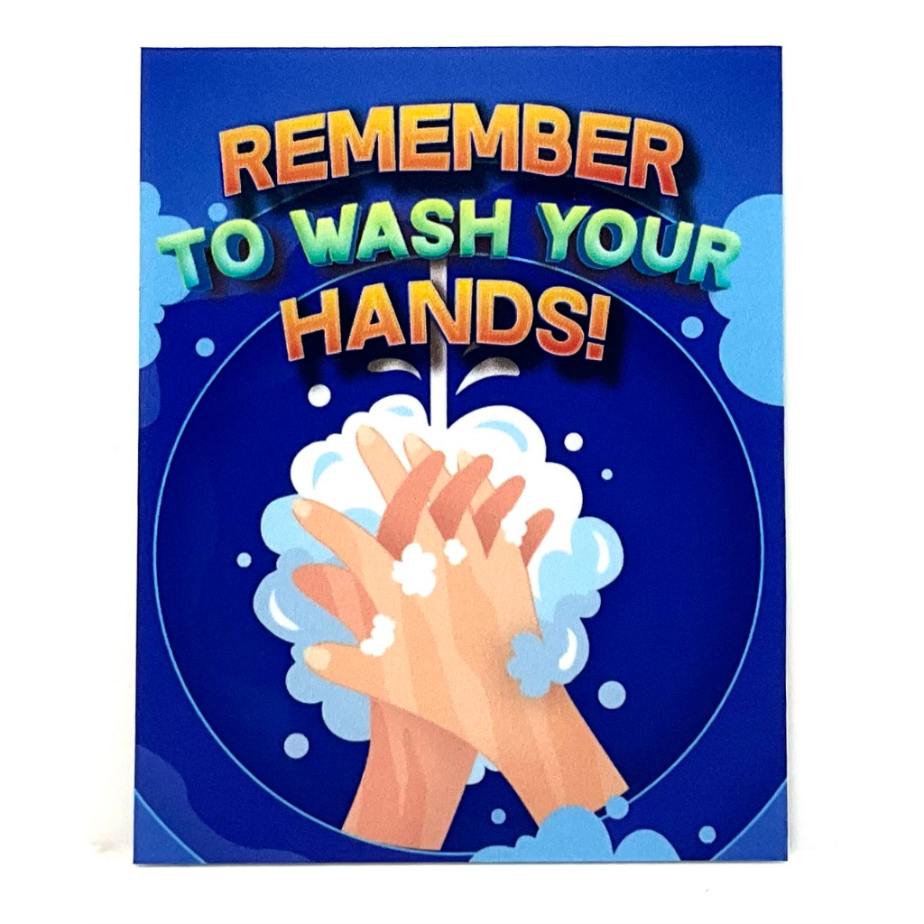 REMEMBER TO WASH YOUR HANDS! SIGNAGE ( 80mm x 100mm ) | Shopee Singapore
