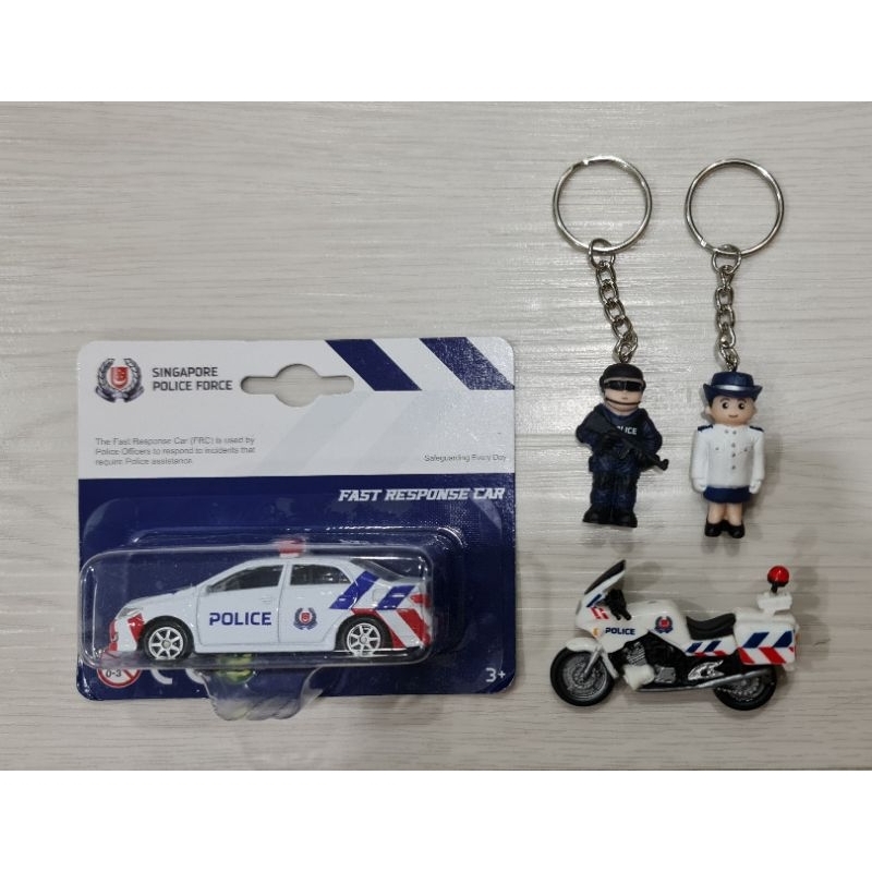 [Local] Collectible Singapore SPF Toy Police Car Motorcycle Figurine ...