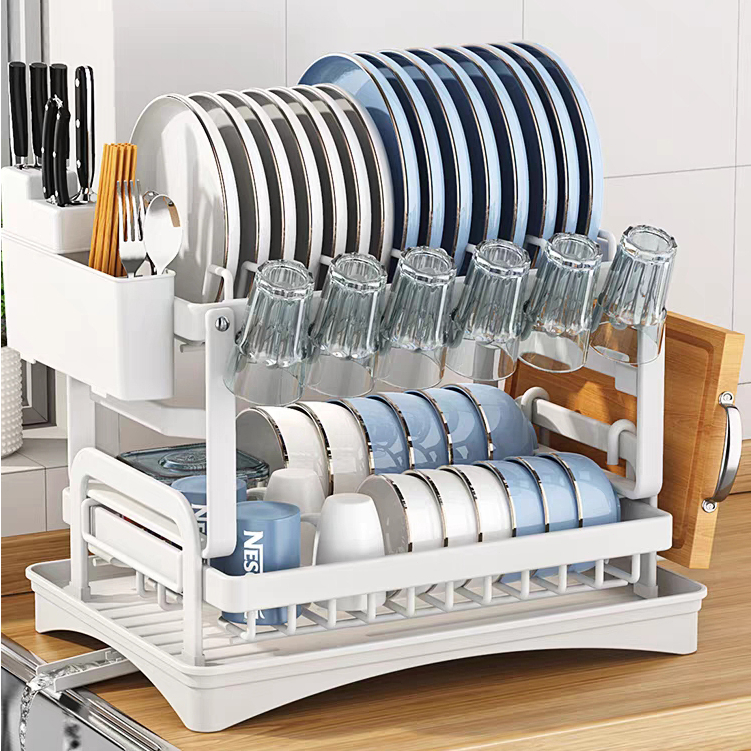 【SG Stock】Plate rack Dish rack Dish drying rack with Holder Dish ...