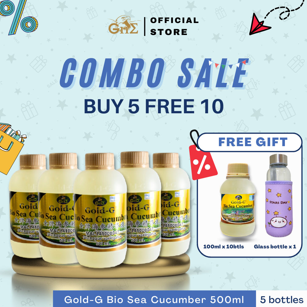 Gold-G ® Bio Sea Cucumber 500ml 金牌海参精华液 (Promo Pack) | Shopee Singapore