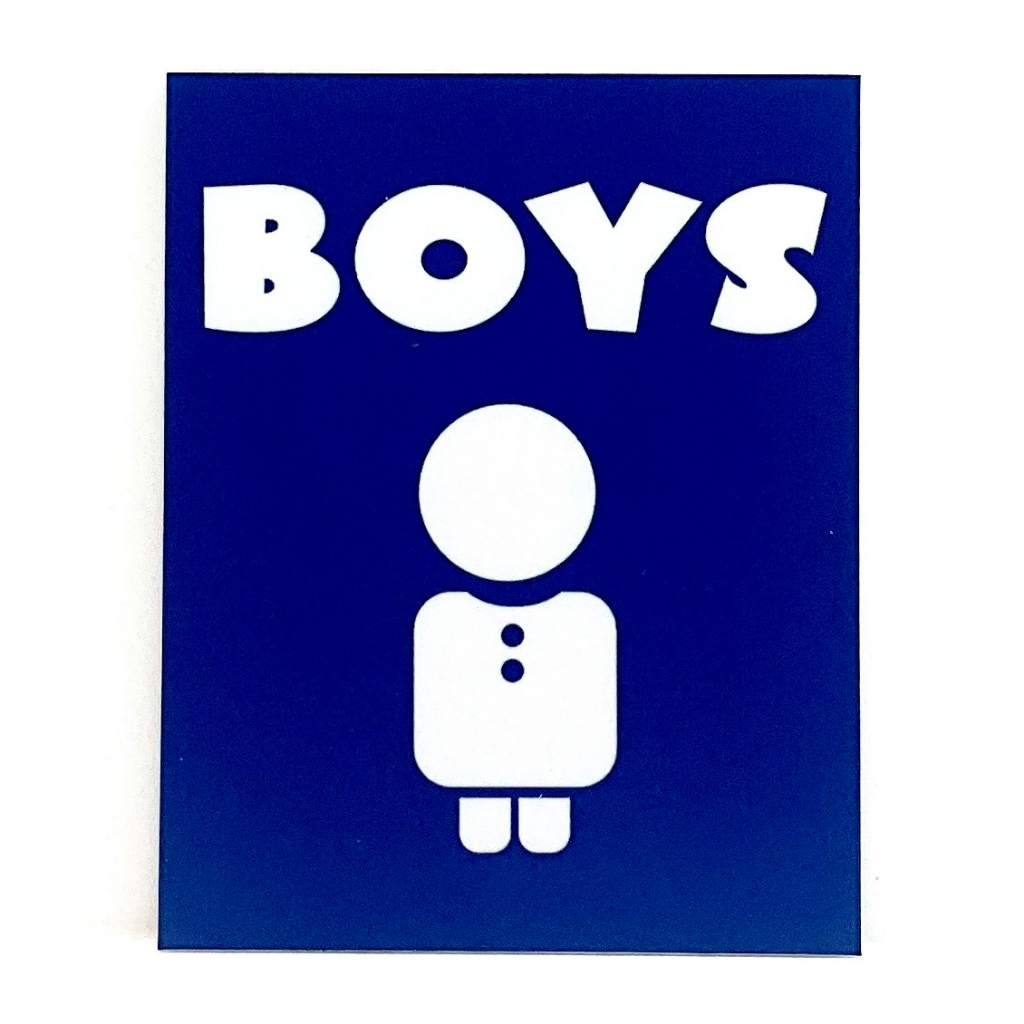 BOYS / GIRLS TOILET SIGNAGE ( 80mm x 100mm ) | WASHROOM SIGN, TOILET ...