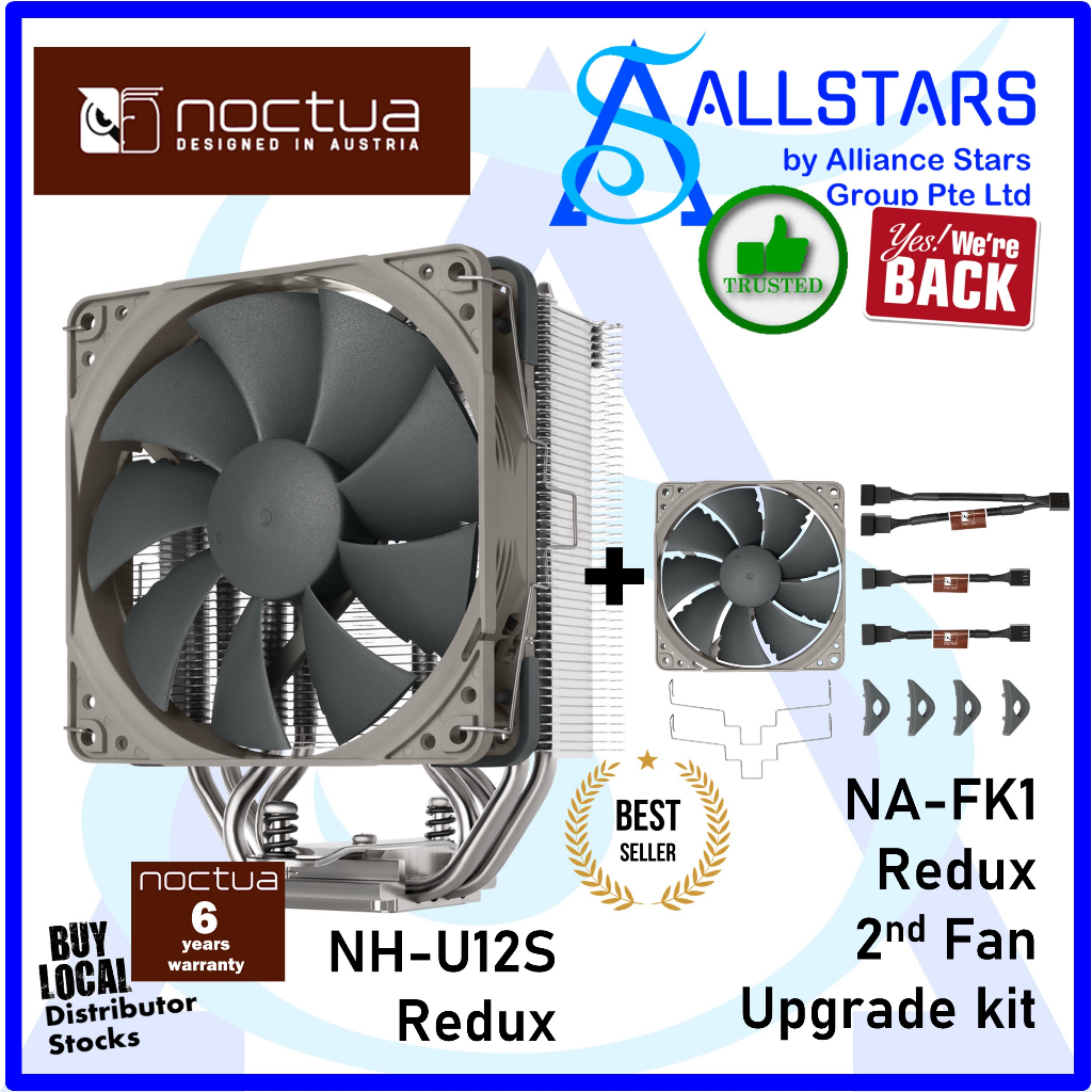 NOCTUA NH-U12S REDUX 120mm Single tower CPU Cooler (AM4/AM5/LGA1700 ...