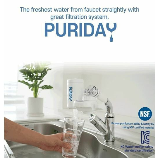 Puriday Korea faucet mounted ditigal water purifier(plus one filter ...