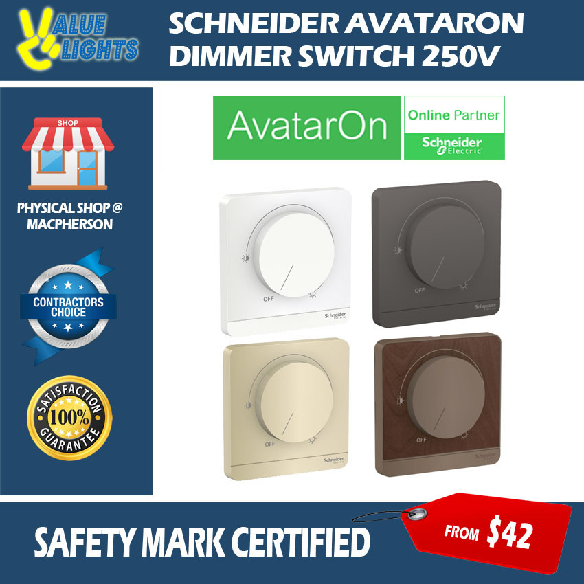 [Official Schneider Partner] Schneider AvatarOn 250VA Light Dimmer ...