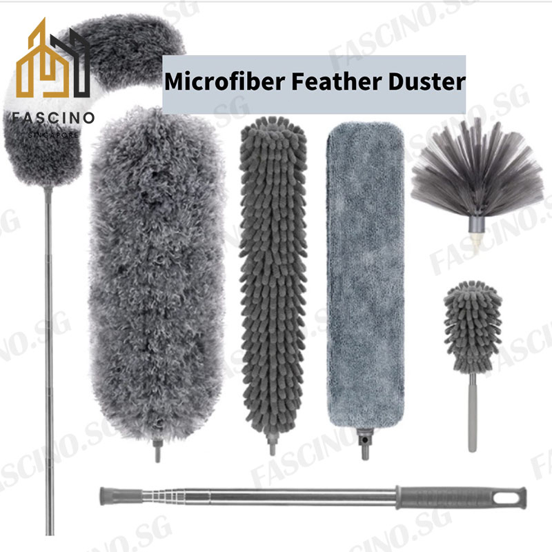 【SG】9Pcs Extendable Microfiber Duster Cleaning Dusters Different Home ...