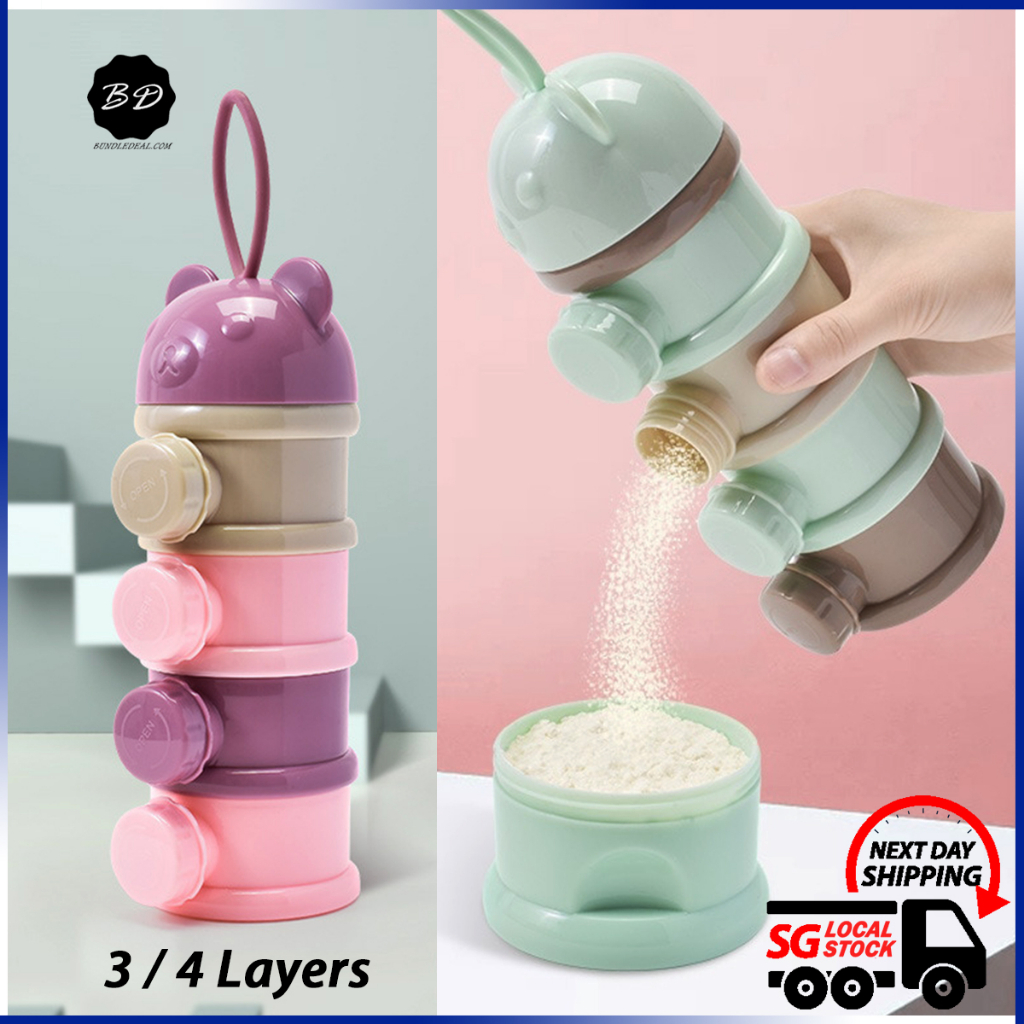 🚀[SG] Baby Milk Powder Container/ Portable Milk Powder Storage Box with ...