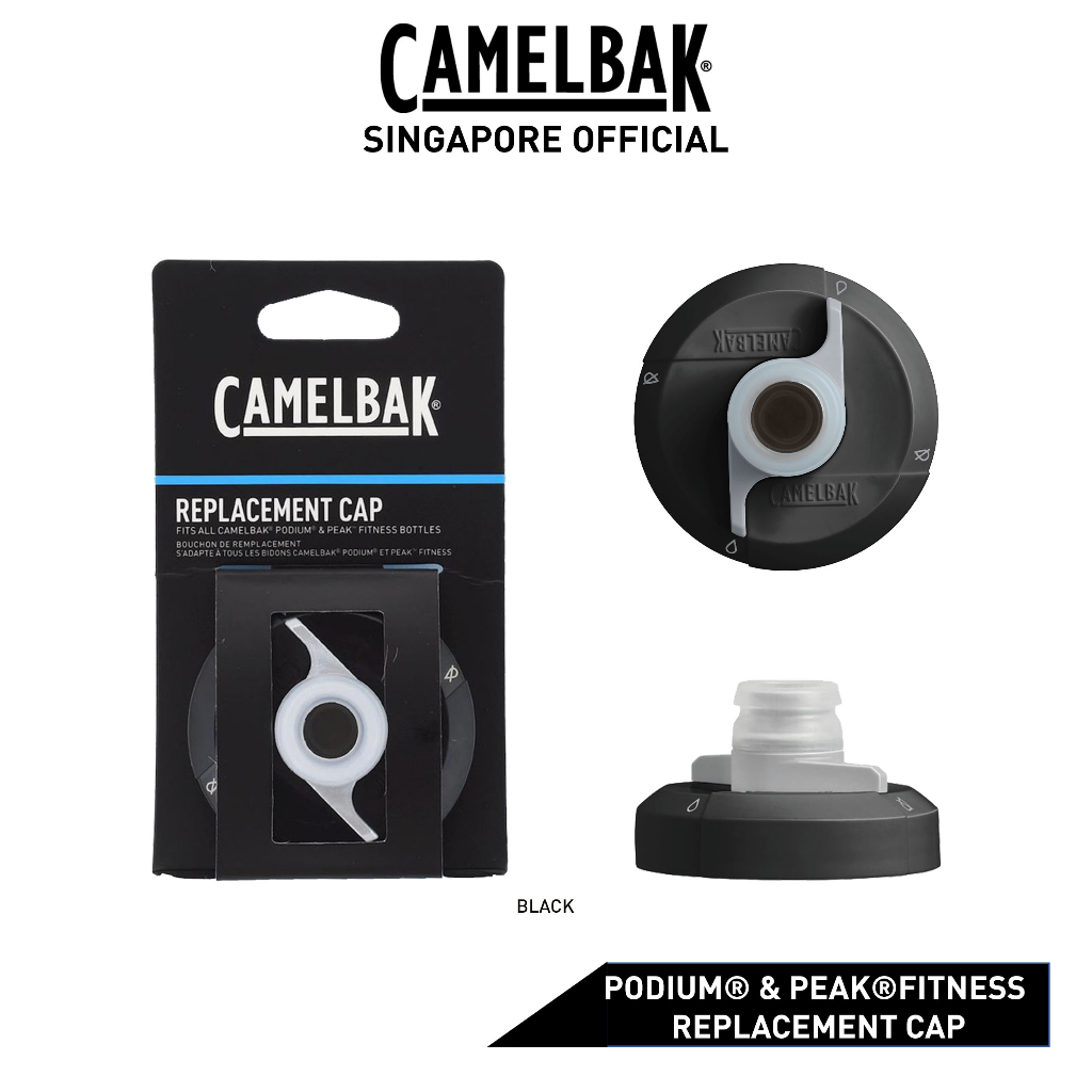 CamelBak Podium And Peak Fitness Replacement Cap In Black | Shopee ...