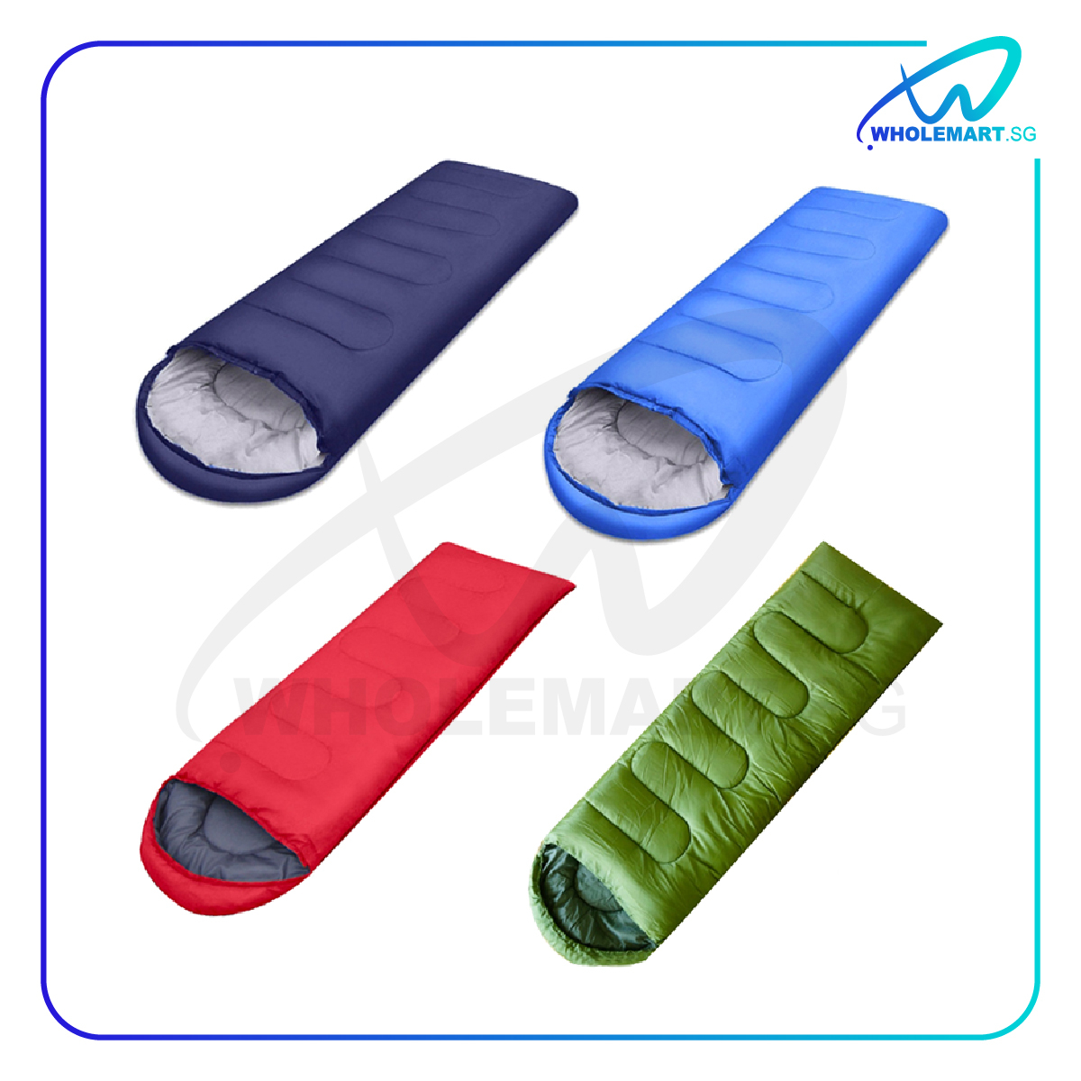 Sleeping Bag Outdoor Camping Envelope With Hood Hooded Portable 950G ...