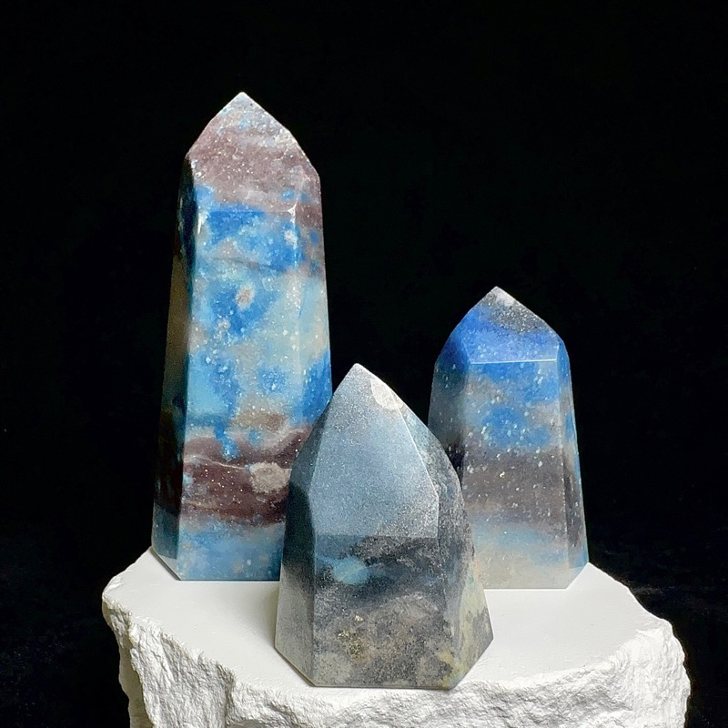 [db] Brazilian Trolleite Tower Crystals Natural Crystal Blue Stones ...