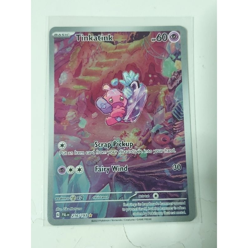 Pokemon tinkatink paldea evolved illustration rare card | Shopee Singapore