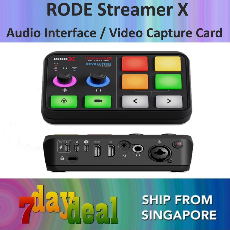 Rode Streamer X Audio Interface and Video Capture Card | Shopee Singapore
