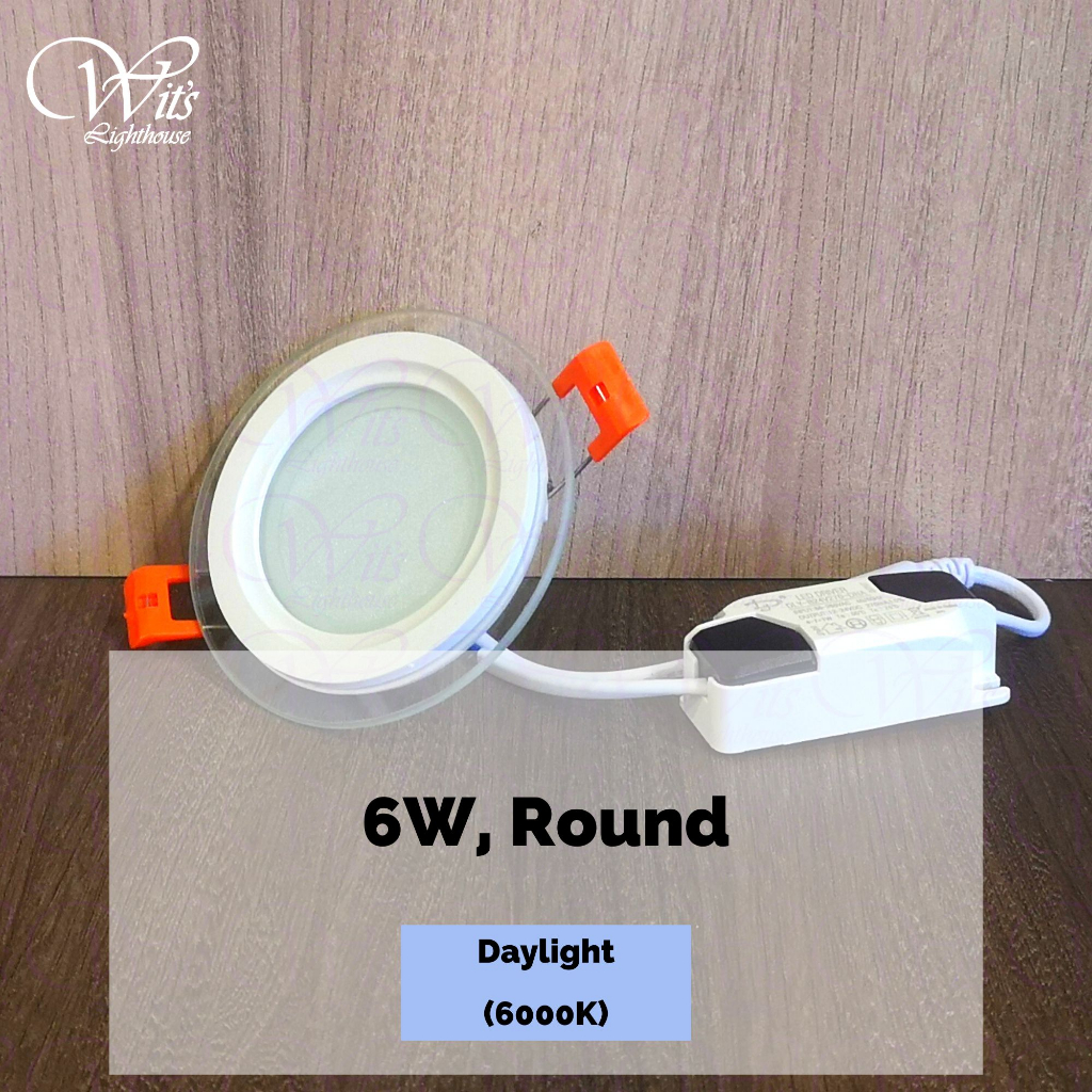 LED Glass Downlight Round Downlight Square Downlight Panel Light, 1 ...