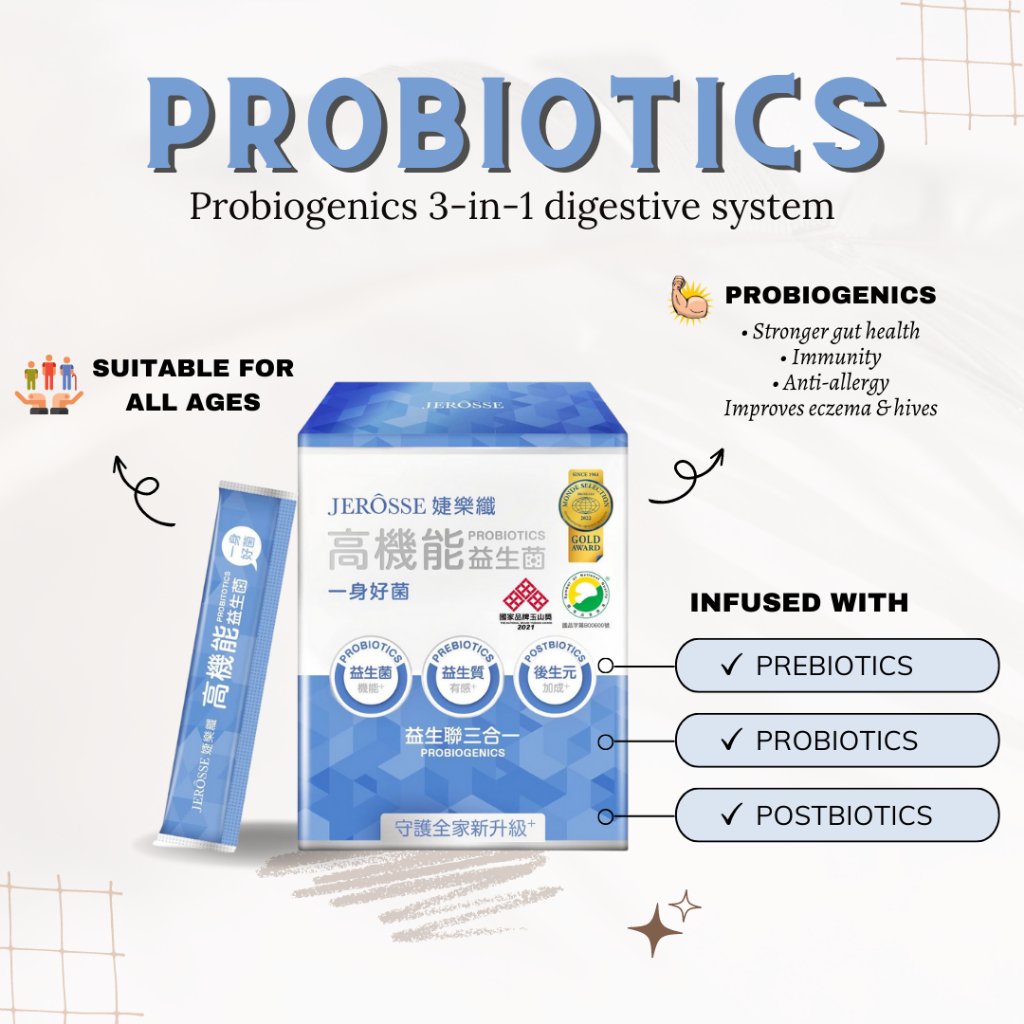SUPER PROMO Jerosse PROBIOTICS PROBIOGENICS Good Bacteria for men women ...