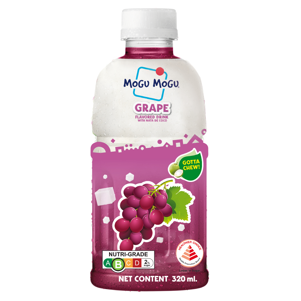 Mogu Mogu Grape Flavored w Nata De Coco 320ml | Shopee Singapore