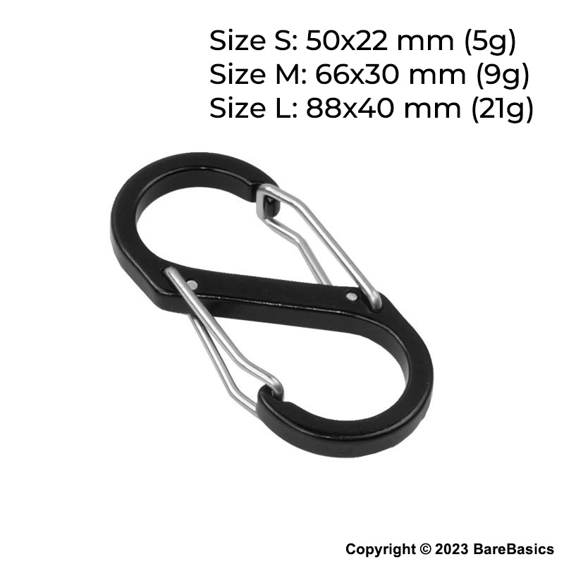 [SG Stock] S-Biner Aluminum Alloy Dual Carabiner Hook Outdoor Camping ...