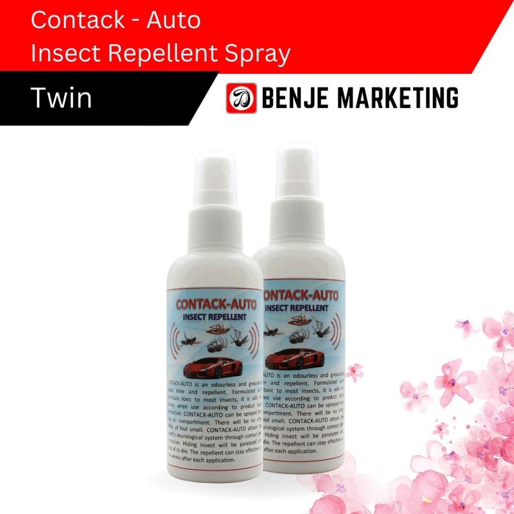 CONTACK-AUTO Insect Repellent 100ml for Cars (Twin Bundle) | Shopee ...