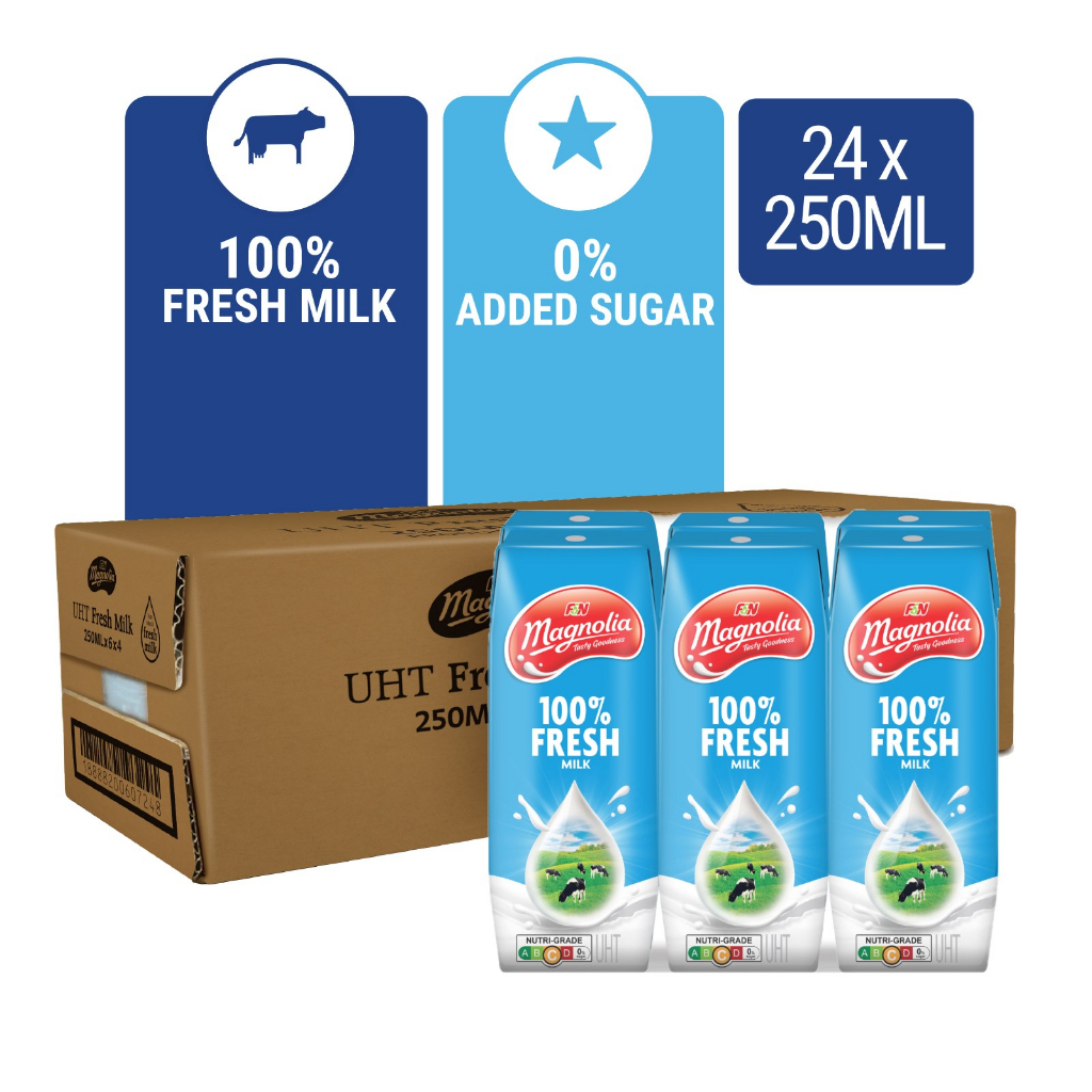 Magnolia Uht Fresh Milk 200ml x 6s x 4 | Shopee Singapore