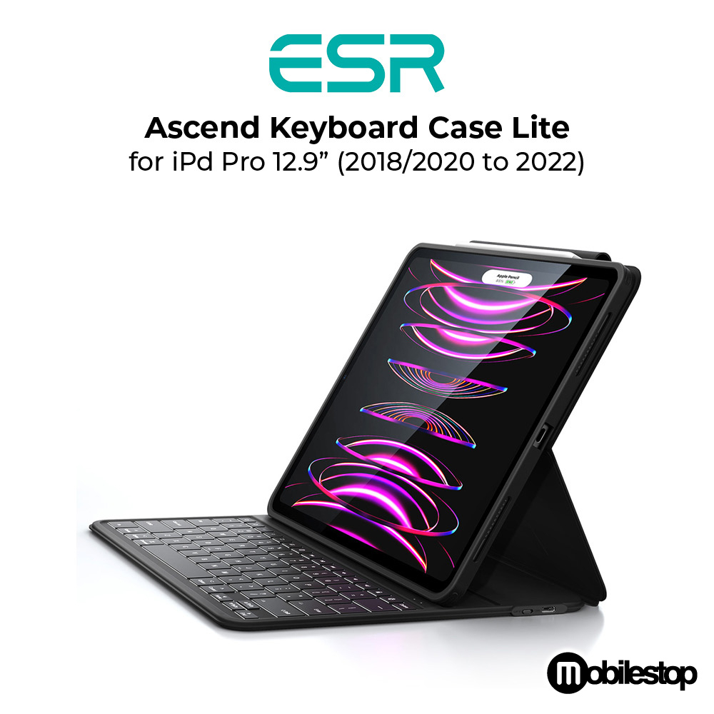 ESR Ascend Keyboard Case Lite for iPad Pro 12.9" (2018/2020 to 2022 ...