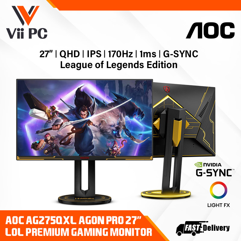 AOC AG275QXL 27 INCH 170 Hz 1ms QHD 2K GAMING MONITOR Adaptive sync ...