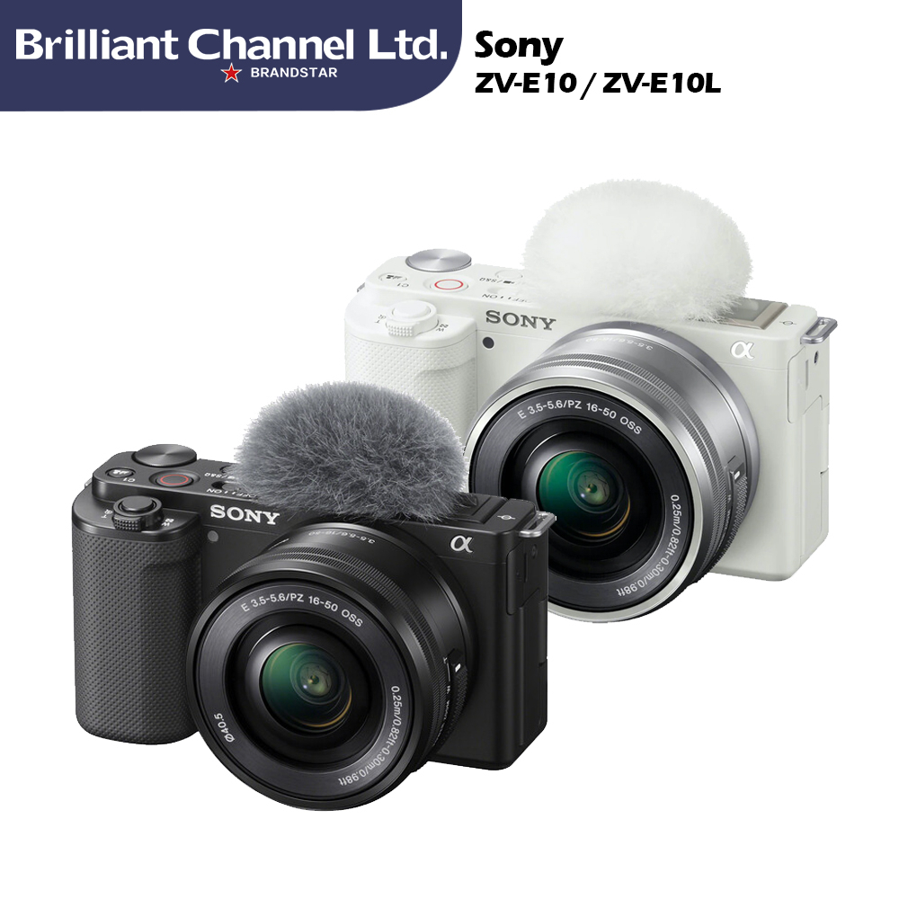 SONY ZV-E10 / ZV-E10L Alpha ZV-E10 - APS-C Interchangeable Lens Mirrorless Vlog Camera Body + 16 ...