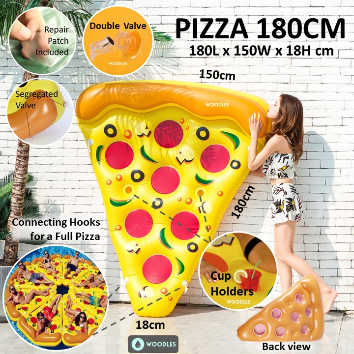 [SG Stock] WOODLES Inflatable Giant Snack Fruit Vege Swimming Pizza ...