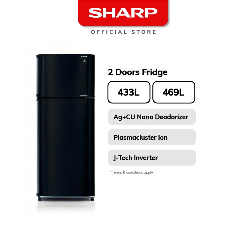 SHARP 2 Doors Inverter 433L/469L Refrigerator SJ-U43P/SJ-U47P - U PRO ...