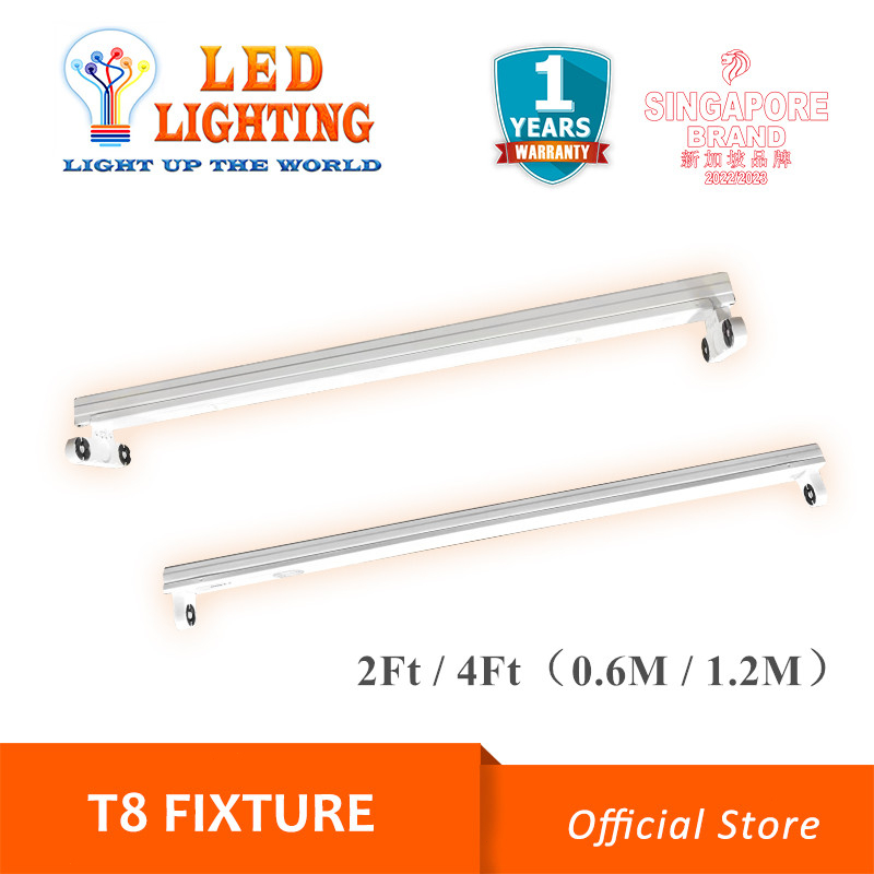 LED T8 TUBE FIXTURE (For double ended tube) HIGH QUALITY HEAVY MATERIAL ...