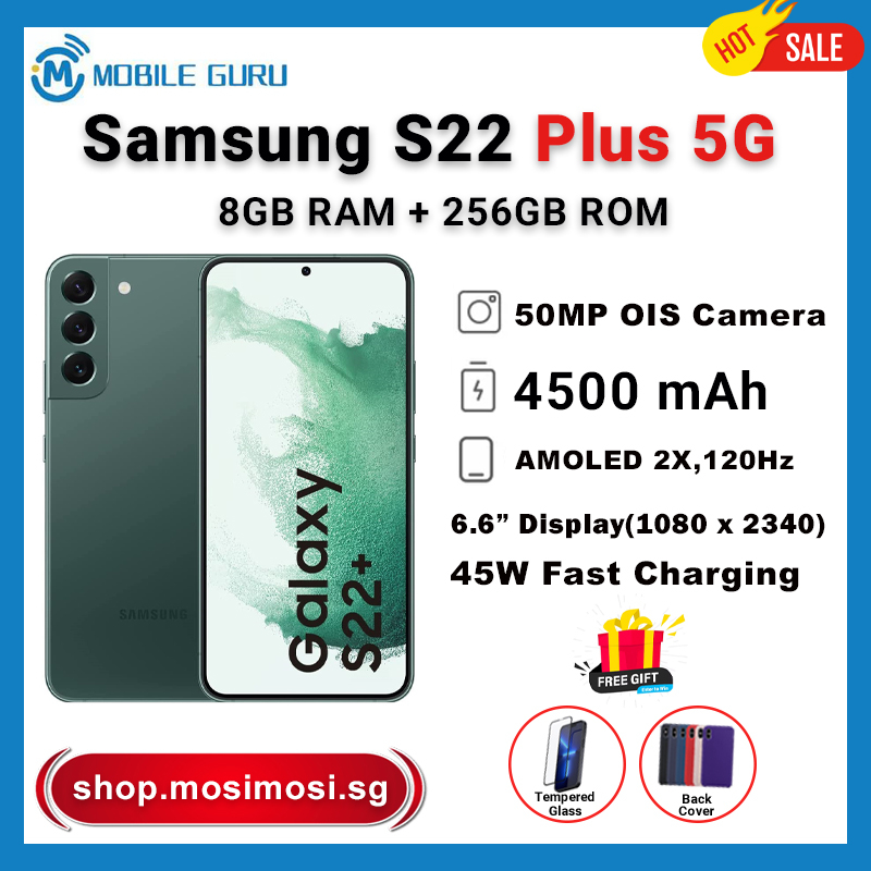 Samsung Galaxy S22 Plus 5G 8GB RAM + 256GB ROM Storage display Set with ...