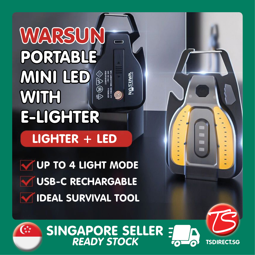 [ SG STOCK ] Warsun Mini Portable Camping LED Torch Flashlight with ...