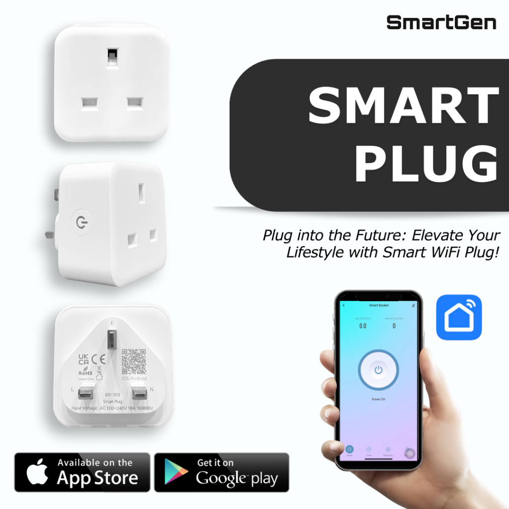 [SG SELLER] SmartGen Smart Plug 16A Smart Wifi Plug with Energy Monitor ...